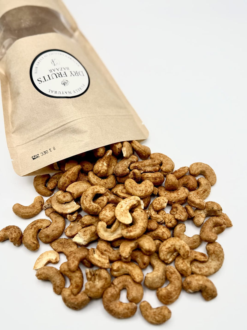 Cashew Nuts Roasted Pizza Flavour – Premium Savoury Snack (Bold & Crun ...